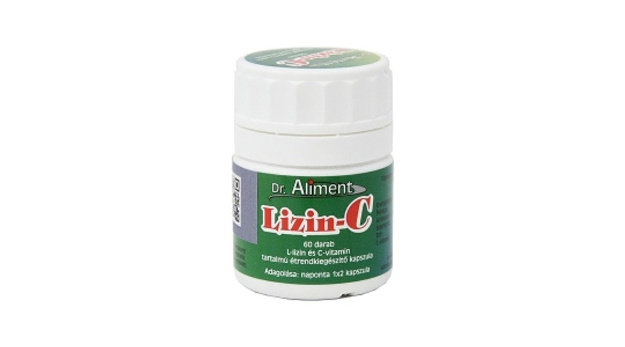 Dr. Aliment Lizin-C kapszula, herpeszre 60db - Nátha és társai - Bio ...